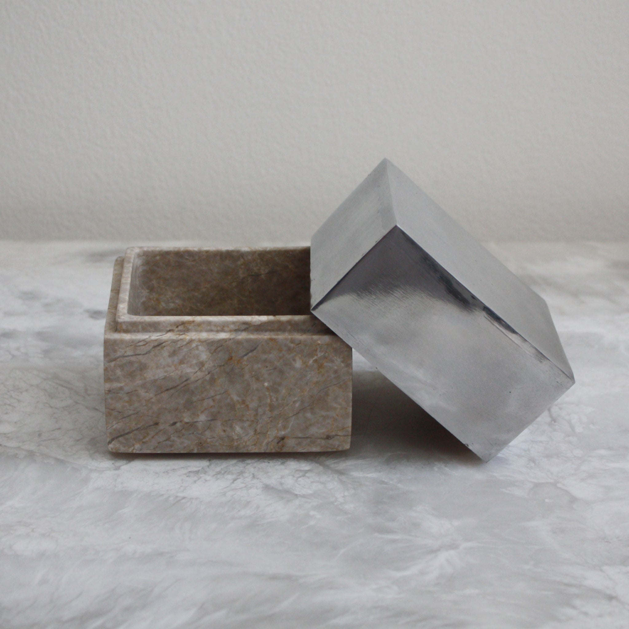 50/50 Box - Aluminum and Oyster – Anyon Design and Atelier