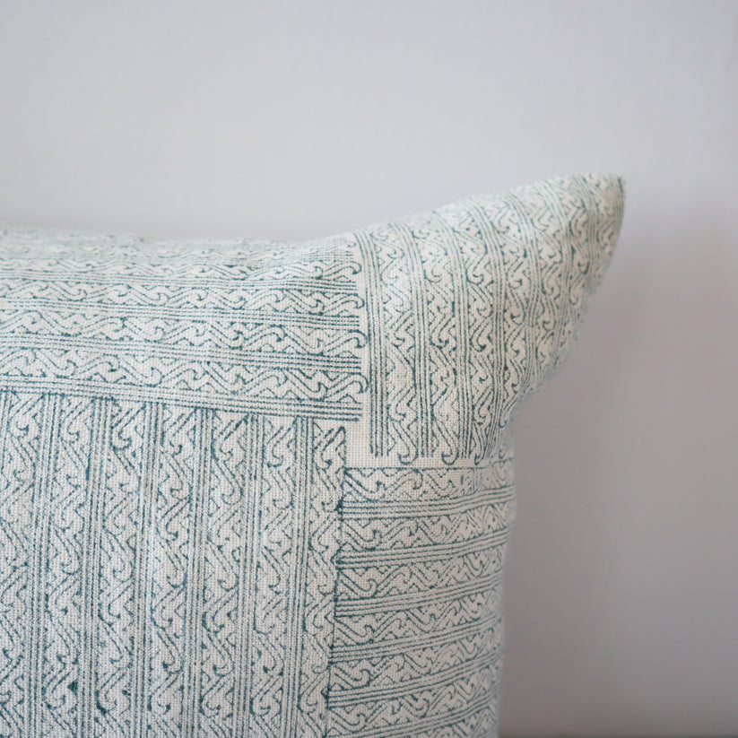 Magnolia Pillow in Marine - 14" x 20" – Anyon Design and Atelier