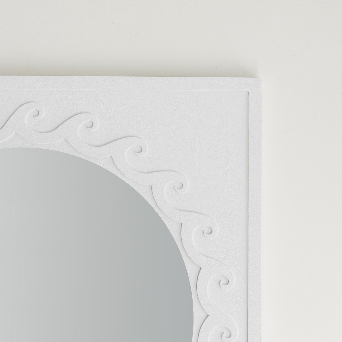 Coco Mirror - Gesso White – Anyon Design and Atelier