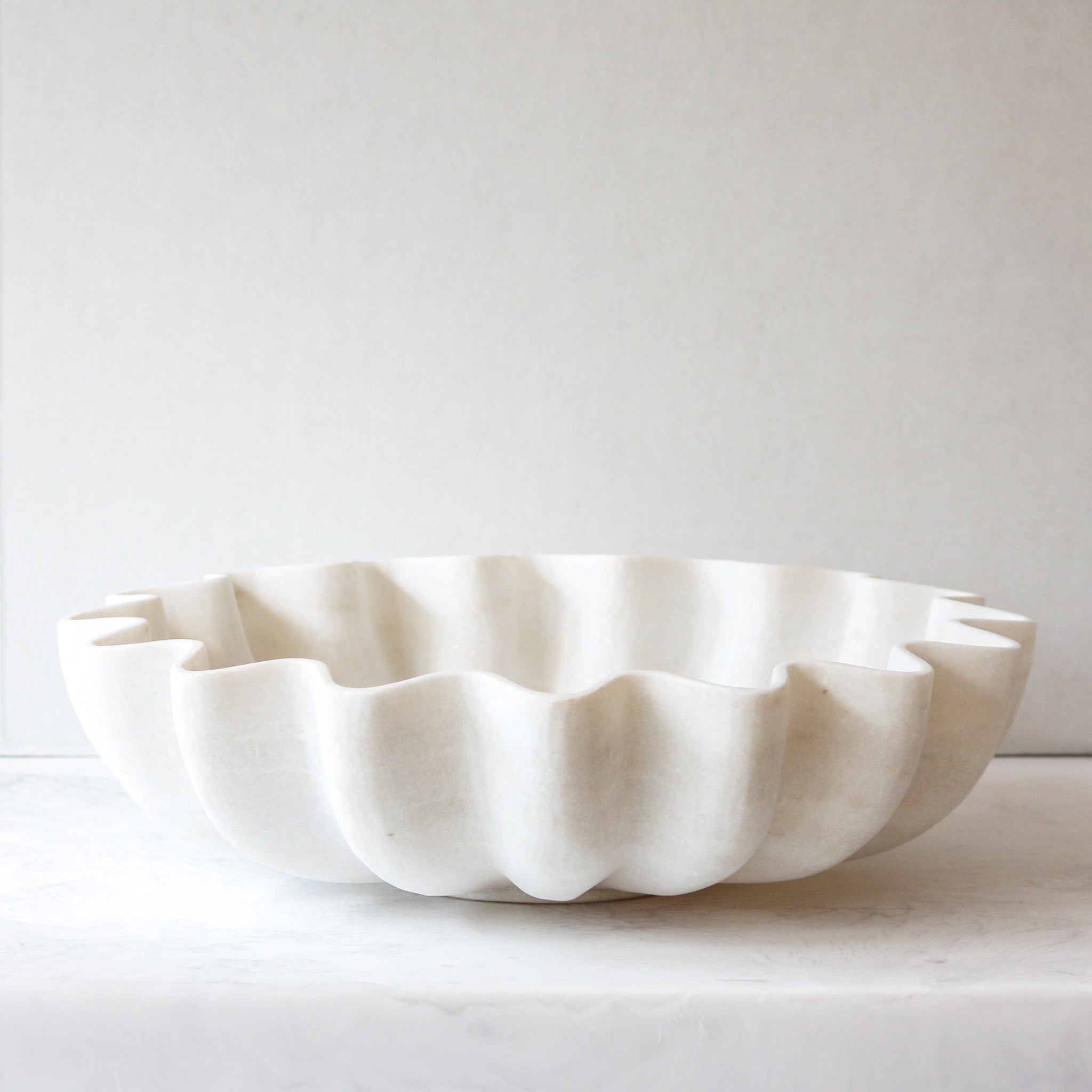 Scalloped Marble Bowl – Anyon Design and Atelier