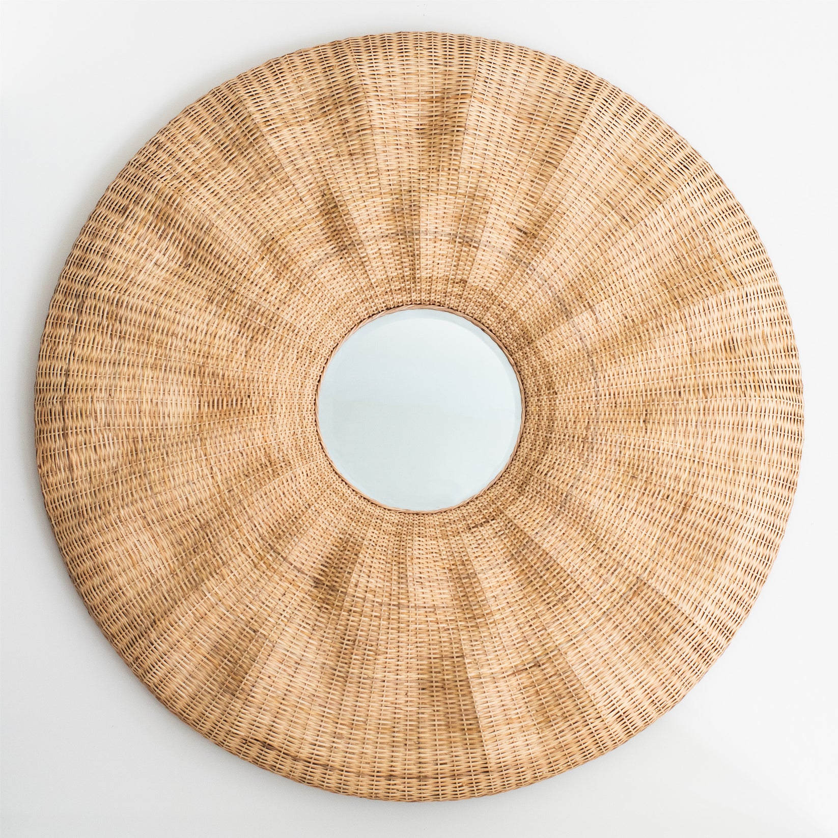 Wavy Rattan Mirror – Anyon Design and Atelier